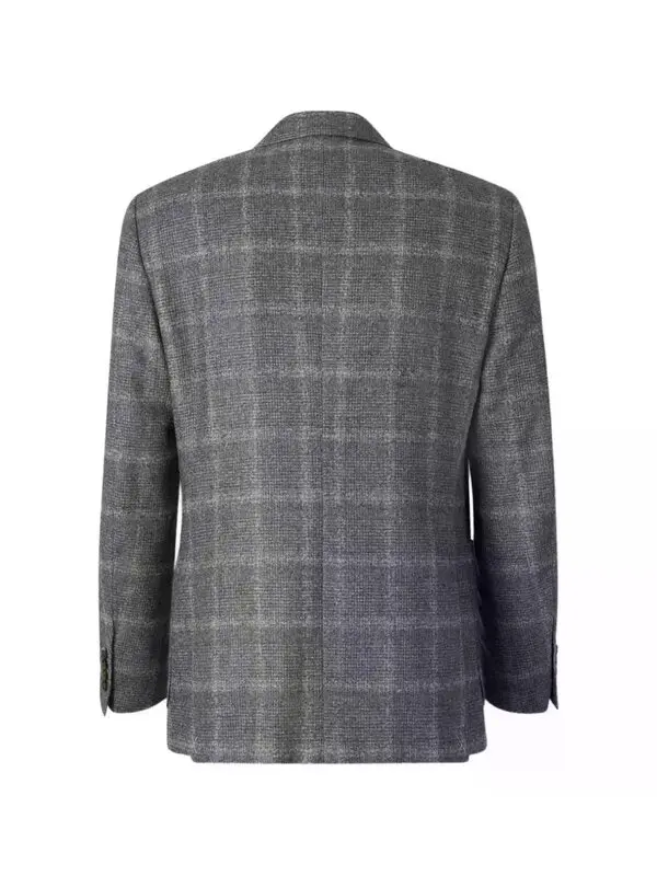 Canali Check-pattern Single-breasted Blazer