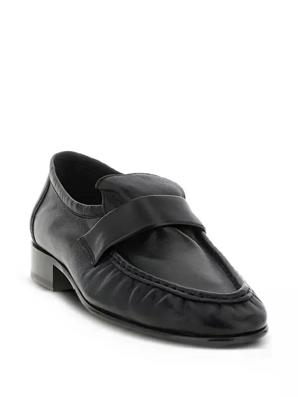 THE ROW Soft Loafers - Black