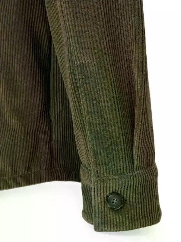 Canali Corduroy Chest-pockets Shirt Jacket