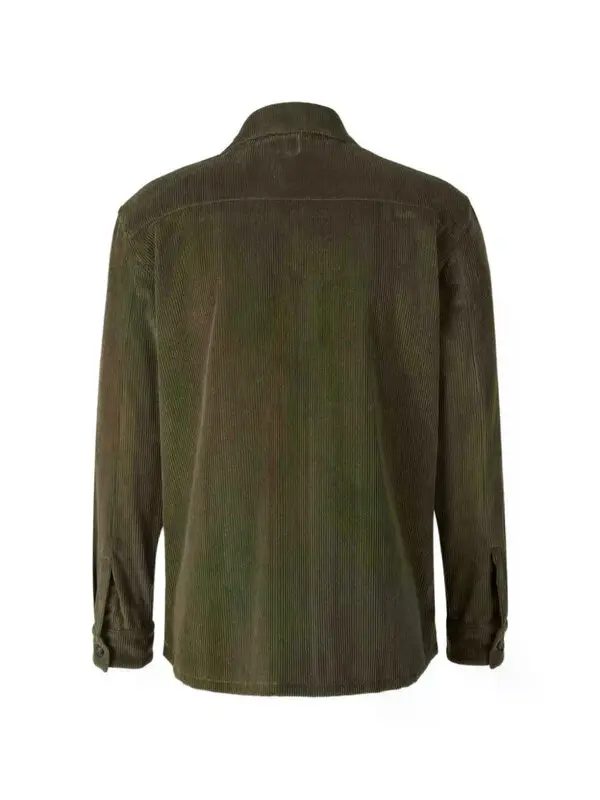 Canali Corduroy Chest-pockets Shirt Jacket