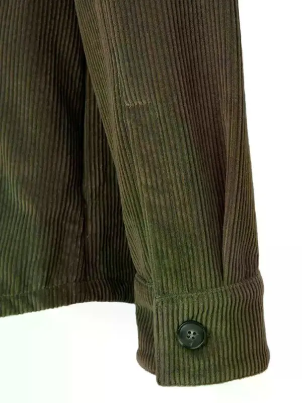 Canali Corduroy Chest-pockets Shirt Jacket