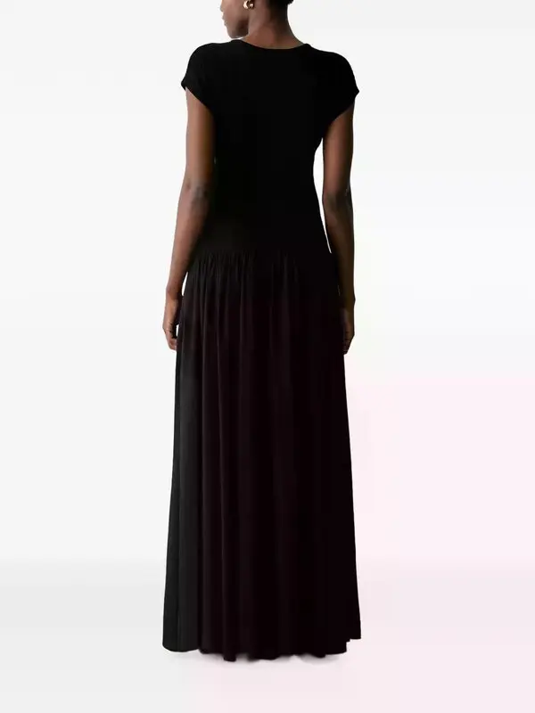Sisley Crinkled Flared Maxi Dress