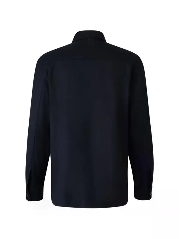 Canali Wool Chest-pocket Shirt Jacket