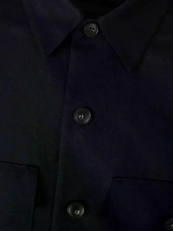 Canali Wool Chest-pocket Shirt Jacket