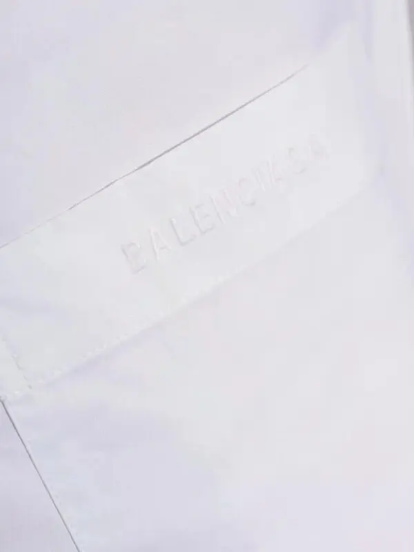 Balenciaga Embroidered-logo Chest-pocket Shirt