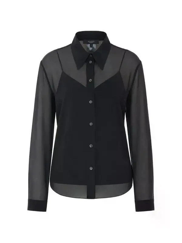 Gucci Long-sleeve Buttoned Shirt - Black