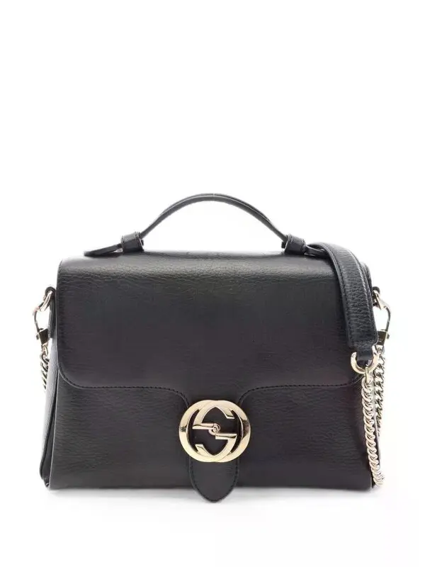 Gucci 2010s Interlocking G Tote Bag - Black