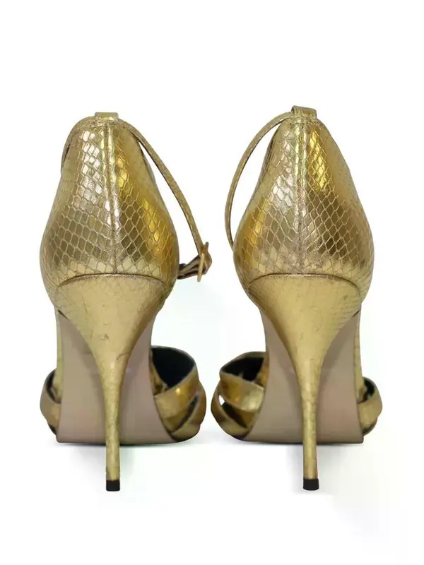 Carvela Python-effect Strappy Pumps
