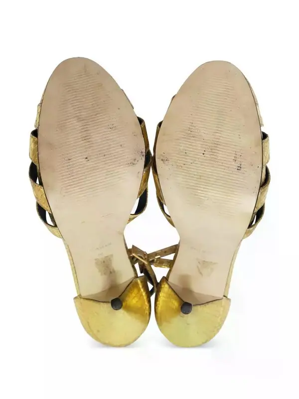 Carvela Python-effect Strappy Pumps