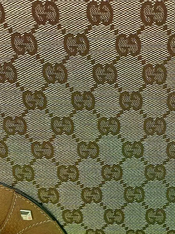 Gucci Gg Canvas Studded Shoulder Bag