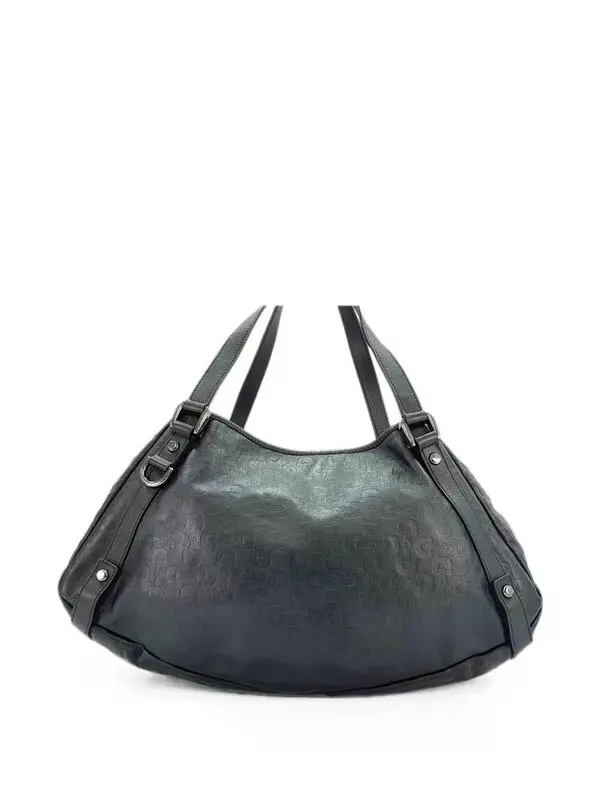 Gucci 2000s Abbey Horsebit Tote Bag - Black