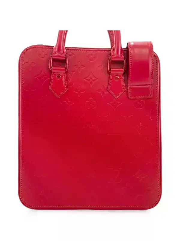 LOUIS VUITTON 2003 Monogram Vernis Handbag - Red