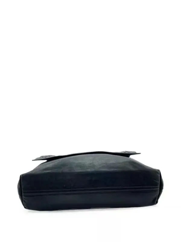 Bottega Veneta Croc-embossed Intrecciato Shoulder Bag