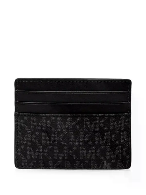 Michael Kors Logo Monogram Belt And Cardholder Set