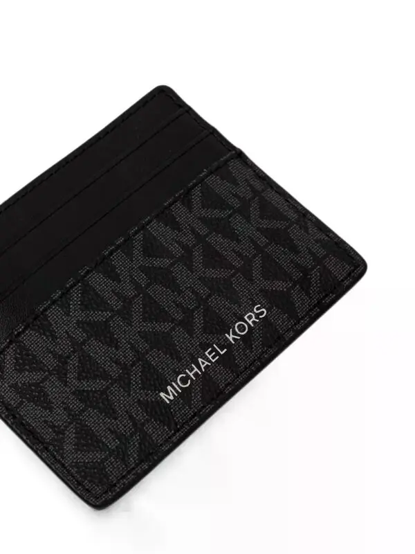Michael Kors Logo Monogram Belt And Cardholder Set