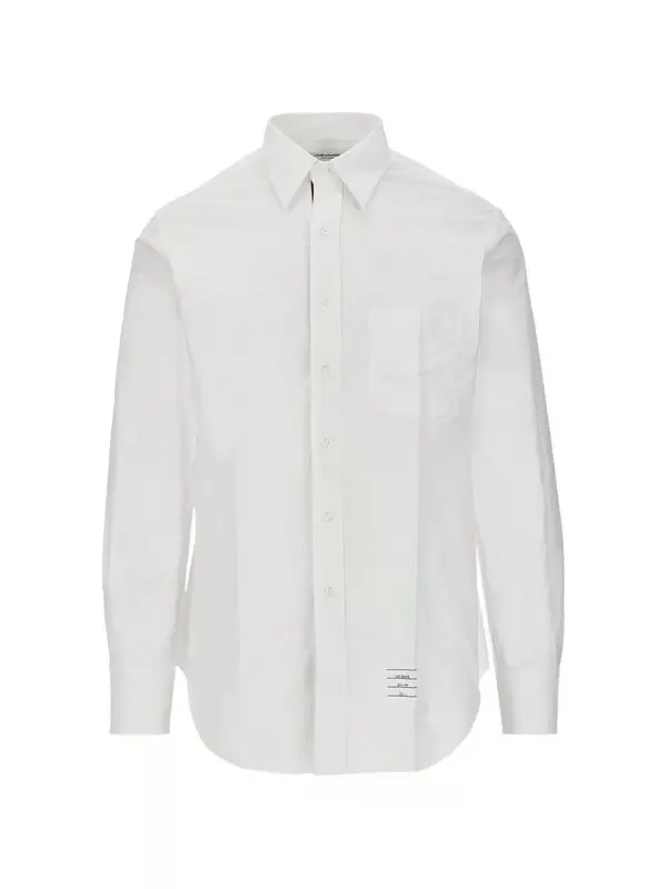 Thom Browne Button-down Chest-pocket Shirt - White