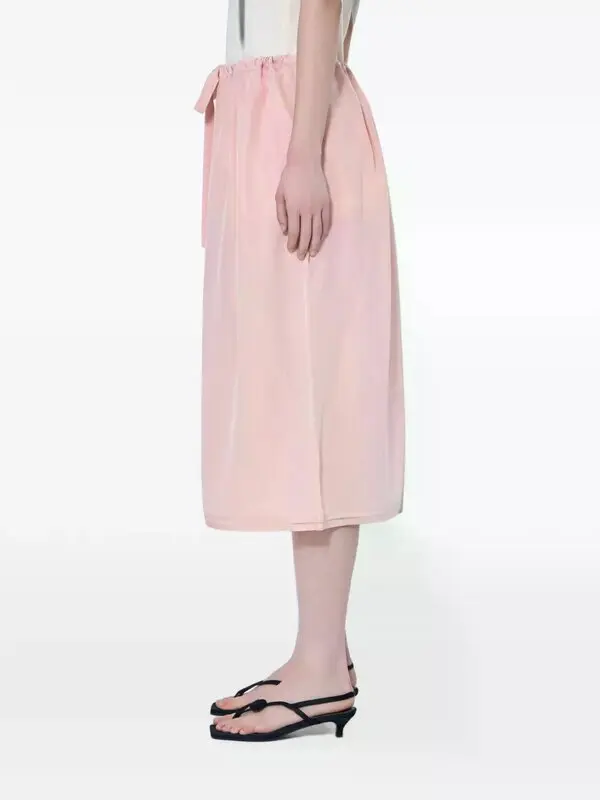 TOTEME Drawstring-waist Midi Skirt