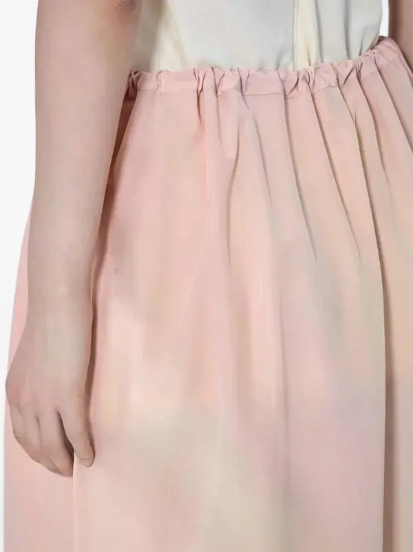 TOTEME Drawstring Waist Midi Skirt