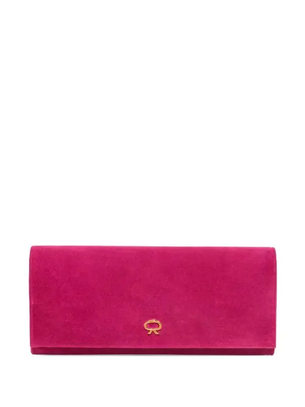 GIANVITO ROSSI Logo-detail Clutch Bag - Pink