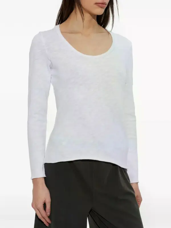 American Vintage Sonoma Long-sleeve Cotton T-shirt - White
