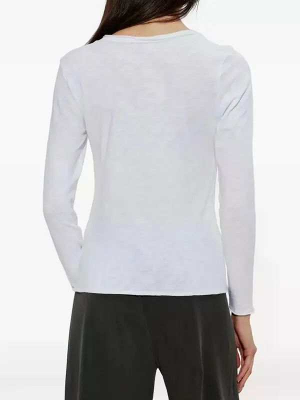 American Vintage Sonoma Long-sleeve Cotton T-shirt - White