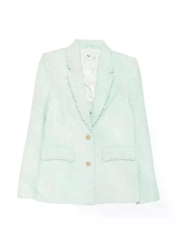 Aje Danielle Bouclé Jacket - Green