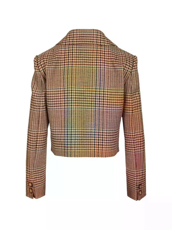 Etro Check-pattern Cropped Jacket