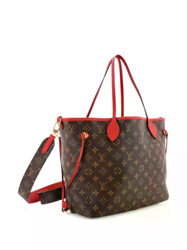 LOUIS VUITTON Neverfull Bandouliere Inside Out Monogram Canvas And Textile Mm Tote Bag - Brown