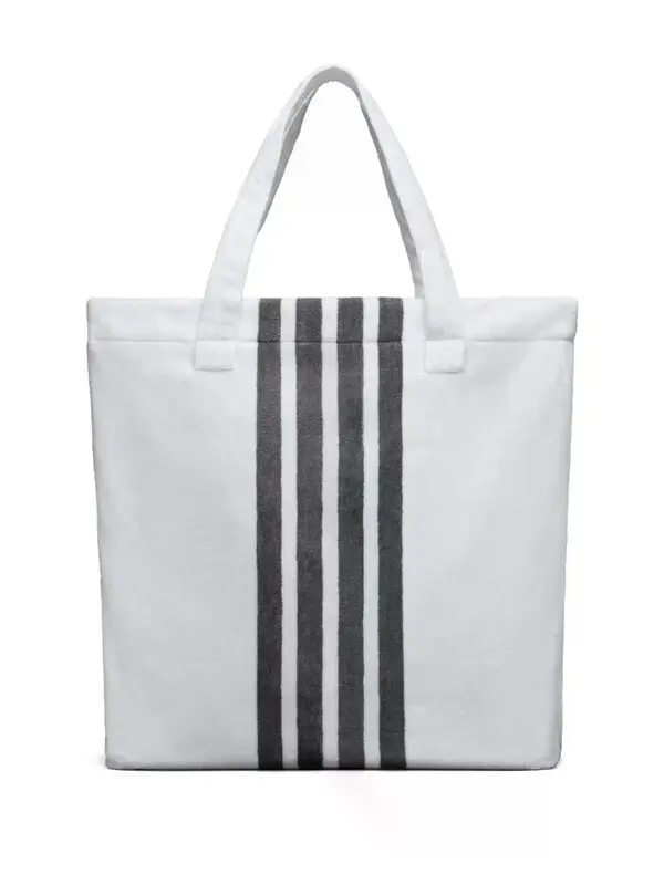 Thom Browne Velour 4-bar Tote Bag