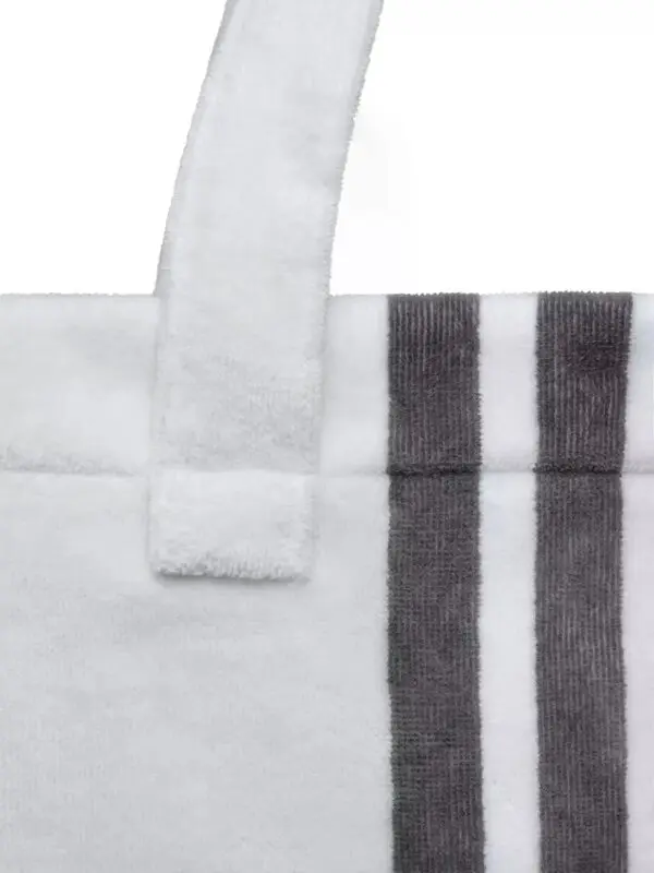 Thom Browne Velour 4-bar Tote Bag