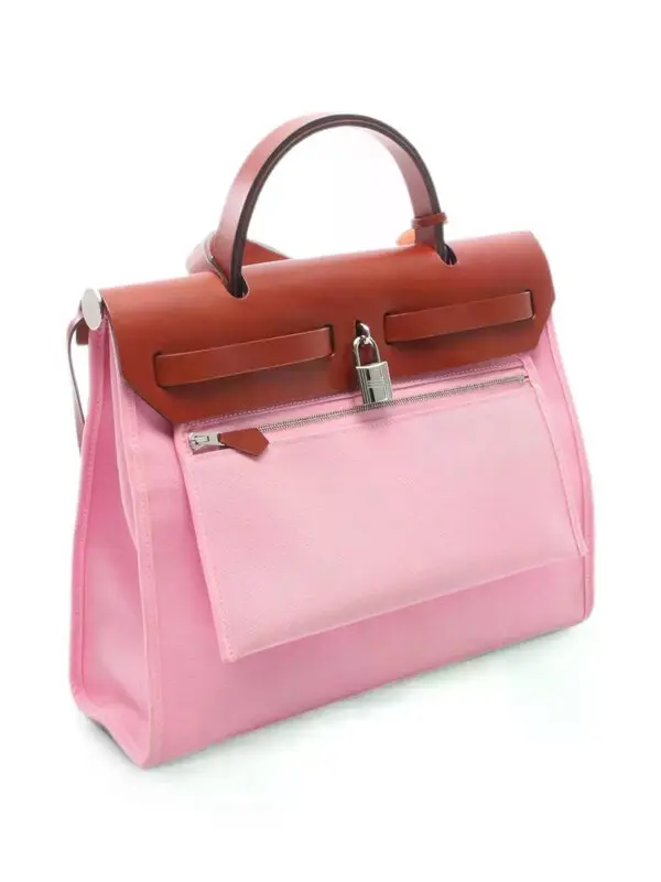 Hermès Herbag Zip Pm Tote Bag - Pink