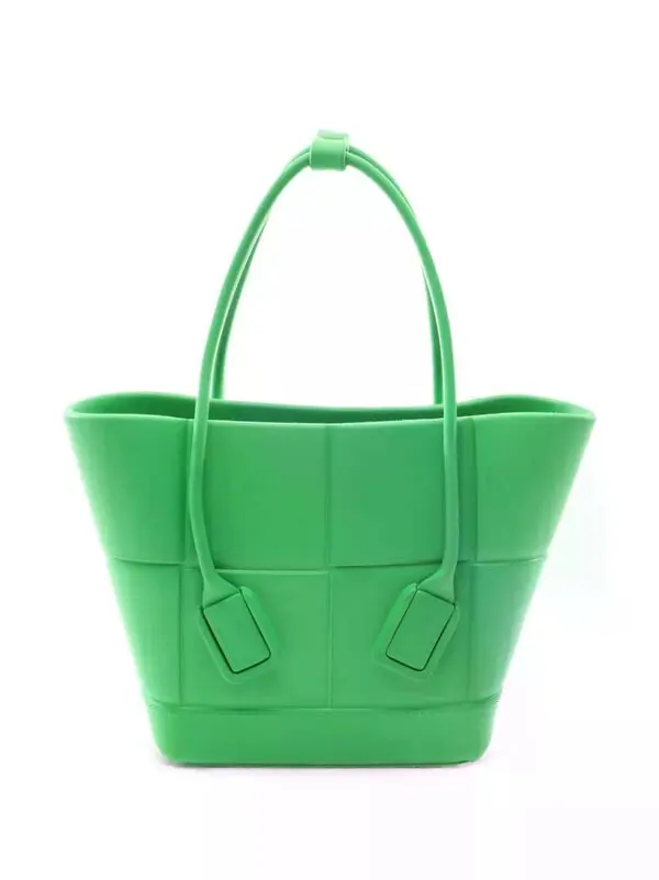 Bottega Veneta Arco Rubber Tote Bag - Green