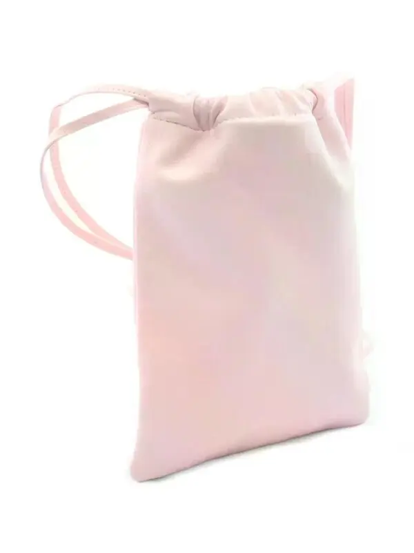 Burberry Leather Drawstring Shoulder Bag - Pink