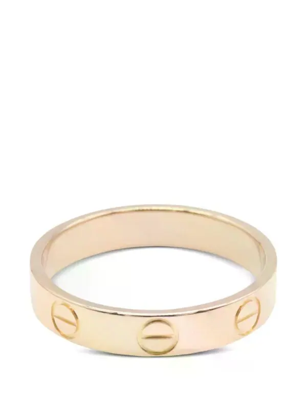 Cartier 18k Rose Gold Love Band Ring - Pink