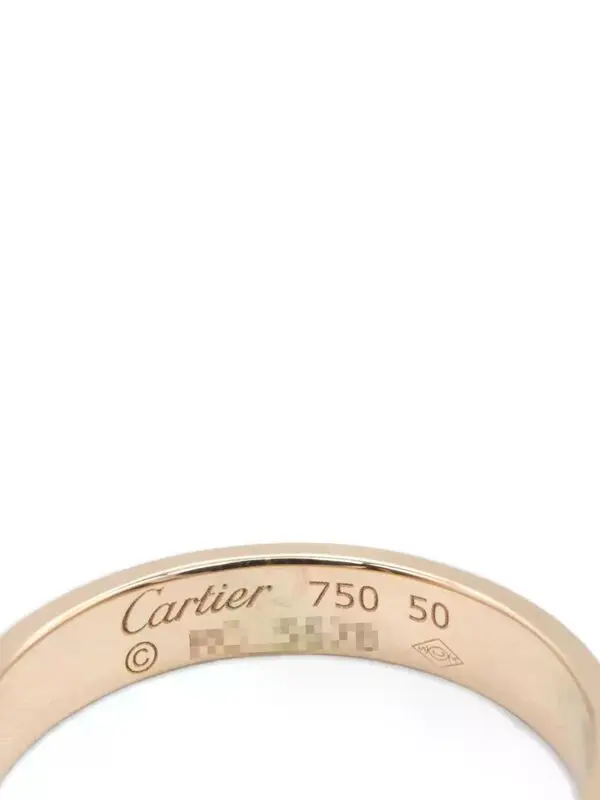 Cartier 18k Rose Gold Love Band Ring - Pink