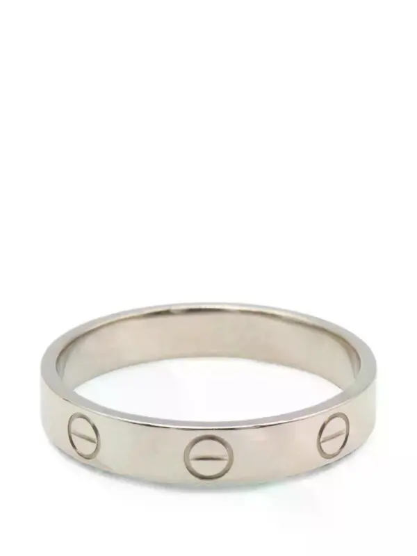Cartier 18k White Gold Love Ring - Silver