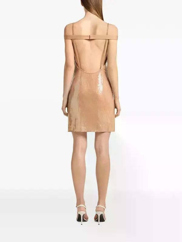 COURREGES Embellished Strap Mini Dress