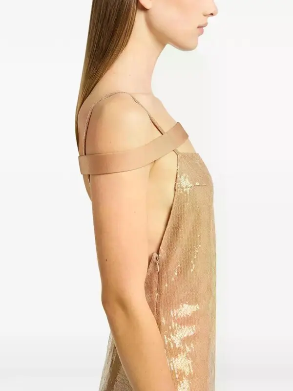 COURREGES Embellished Strap Mini Dress