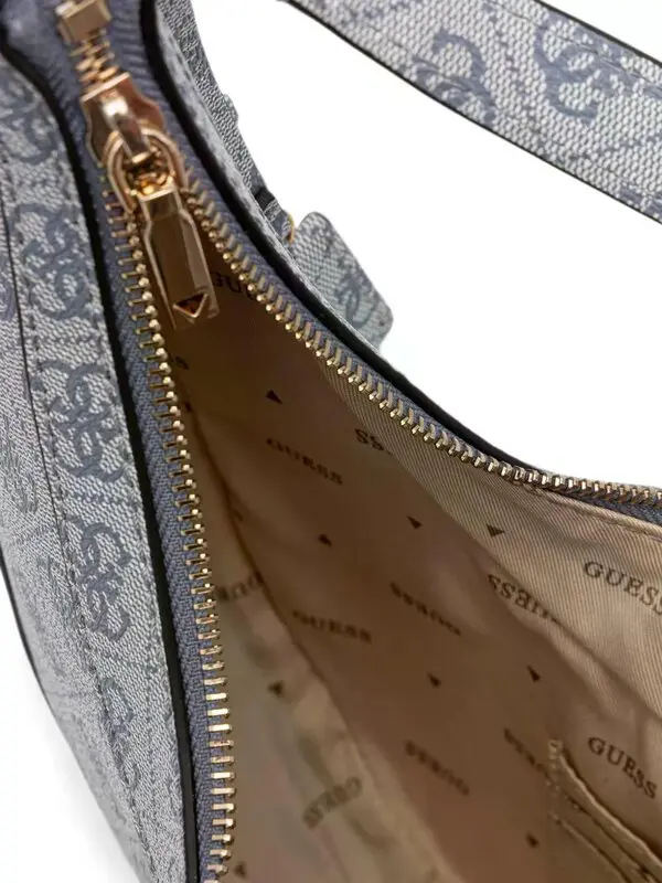 Guess Lindsey Logo-print Crescent Shoulder Bag