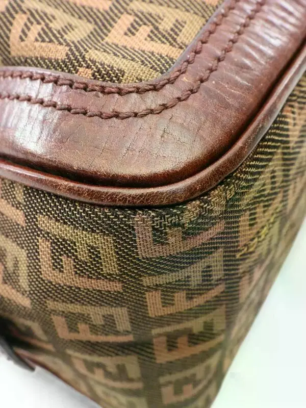 Fendi 2000s Mini Boston Zucchino Tote Bag