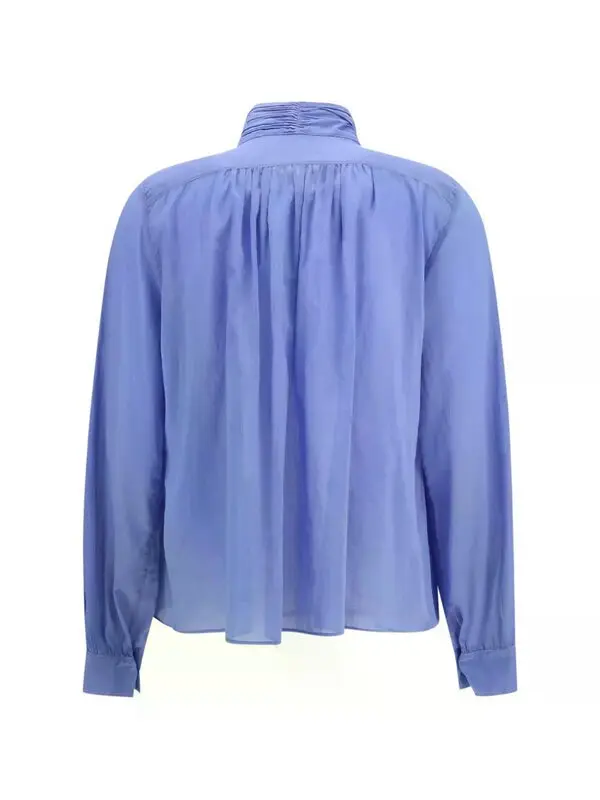 FORTE_FORTE Pleated High-neck Blouse