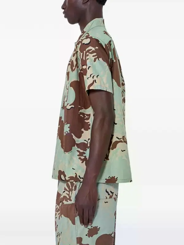 NOMARHYTHM Camouflage-print Short-sleeve Shirt