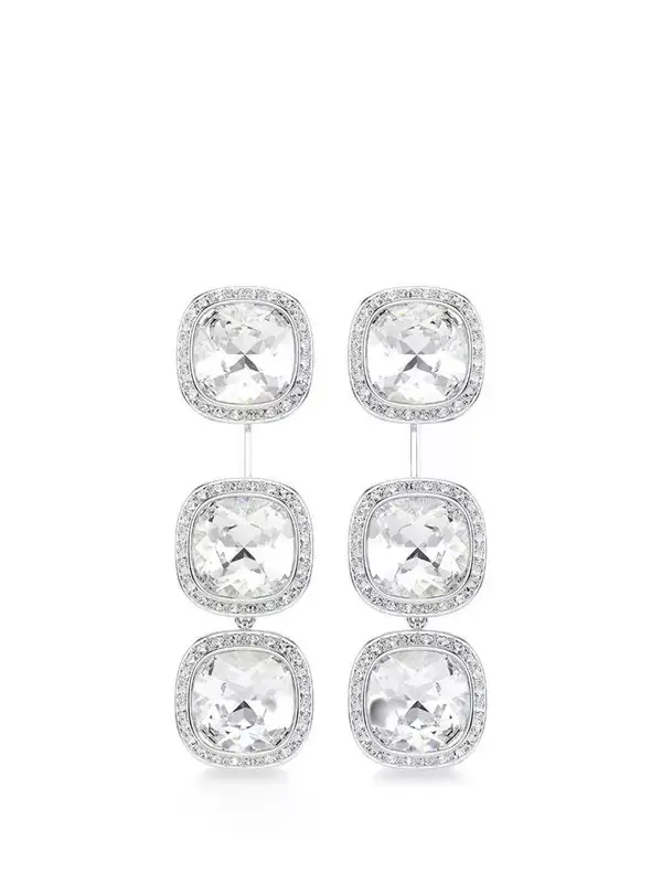 SWAROVSKI Una Angelic Crystal-embellished Drop Earrings - Silver