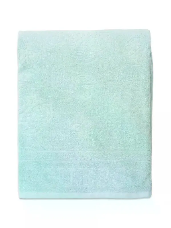Guess Logo-embossed Beach Towel - Blue