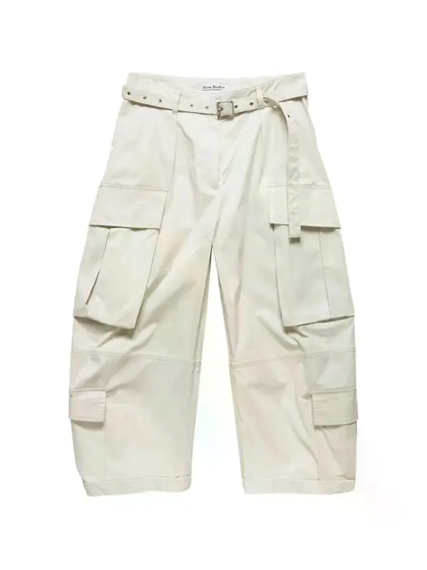 Acne Studios Cargo Trousers With Belt - Neutrals