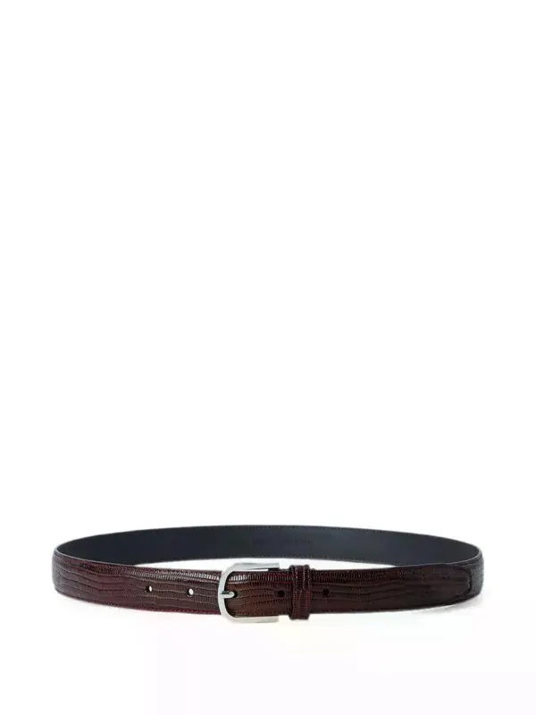 TOTEME Textured Leather Belt - Brown