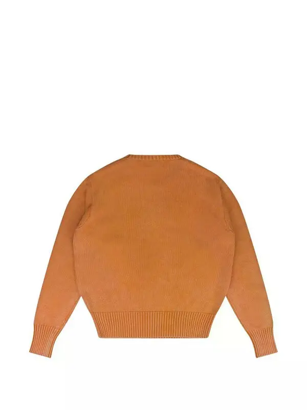 DENIM TEARS Flag Crew-neck Sweater - Orange