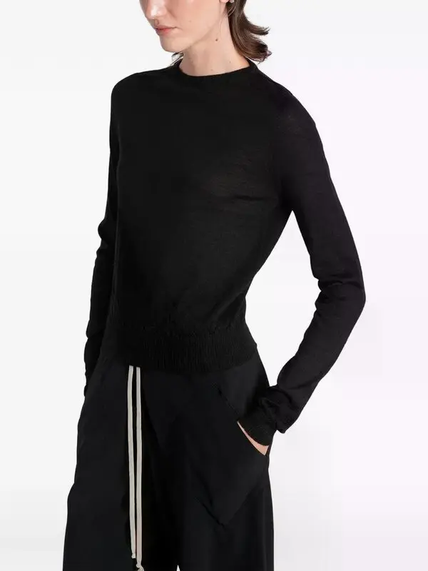 Rick Owens Ribbed-trim Sweater