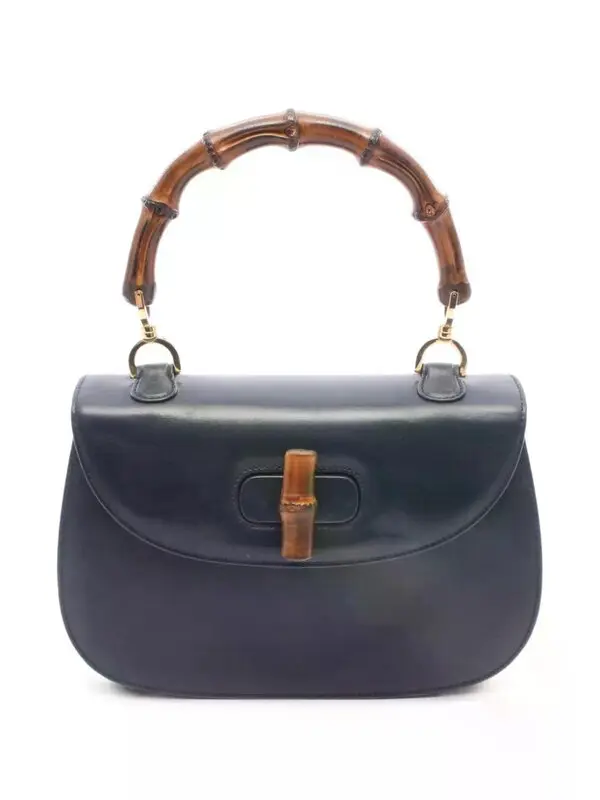 Gucci Bamboo Leather Satchel Bag