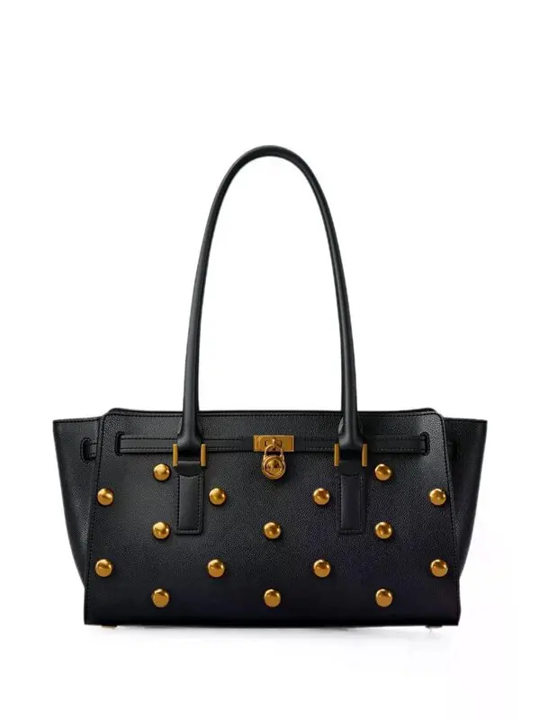 Michael Kors Small Hamilton Leather Satchel Bag - Black